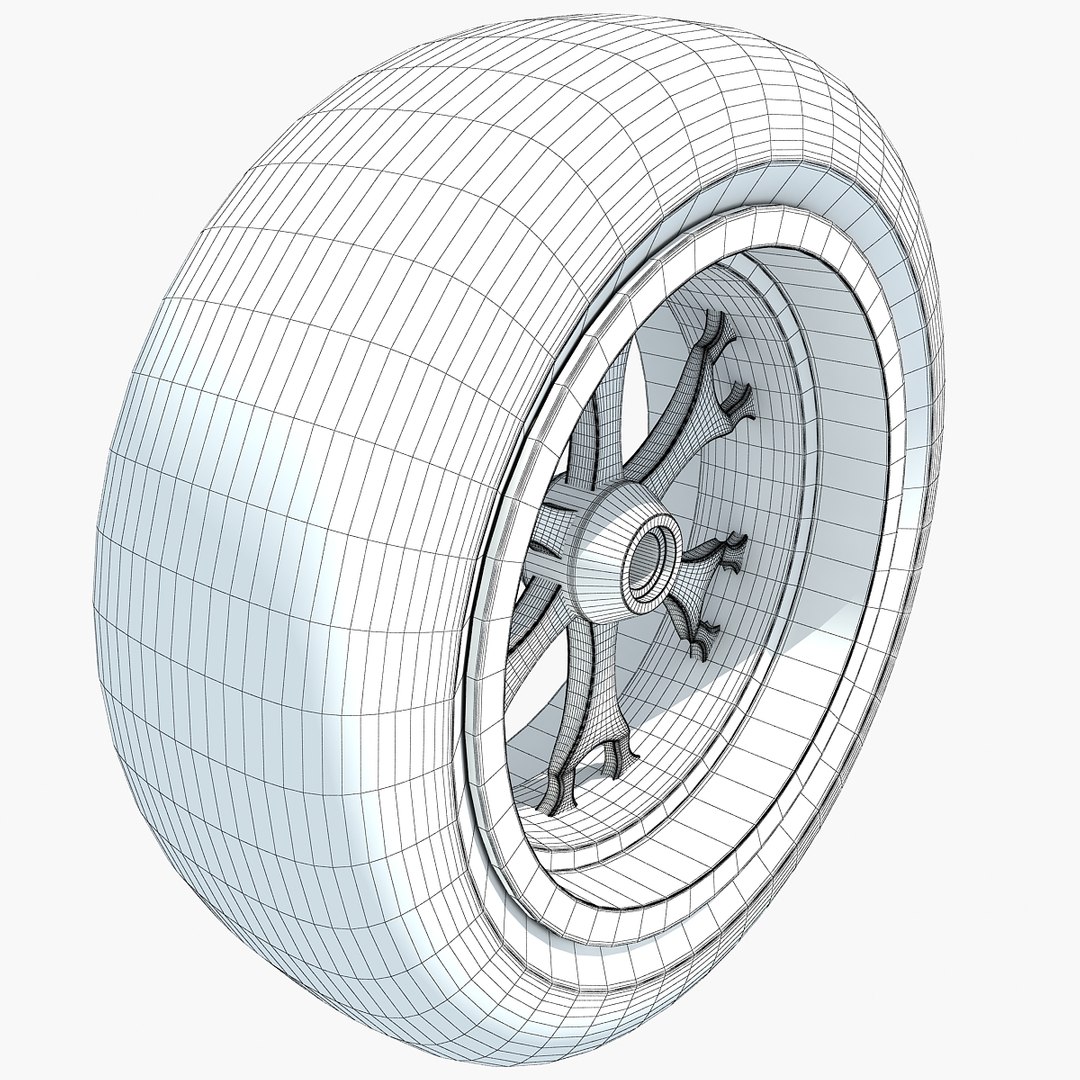 Motorcycle Tyre 3d Max