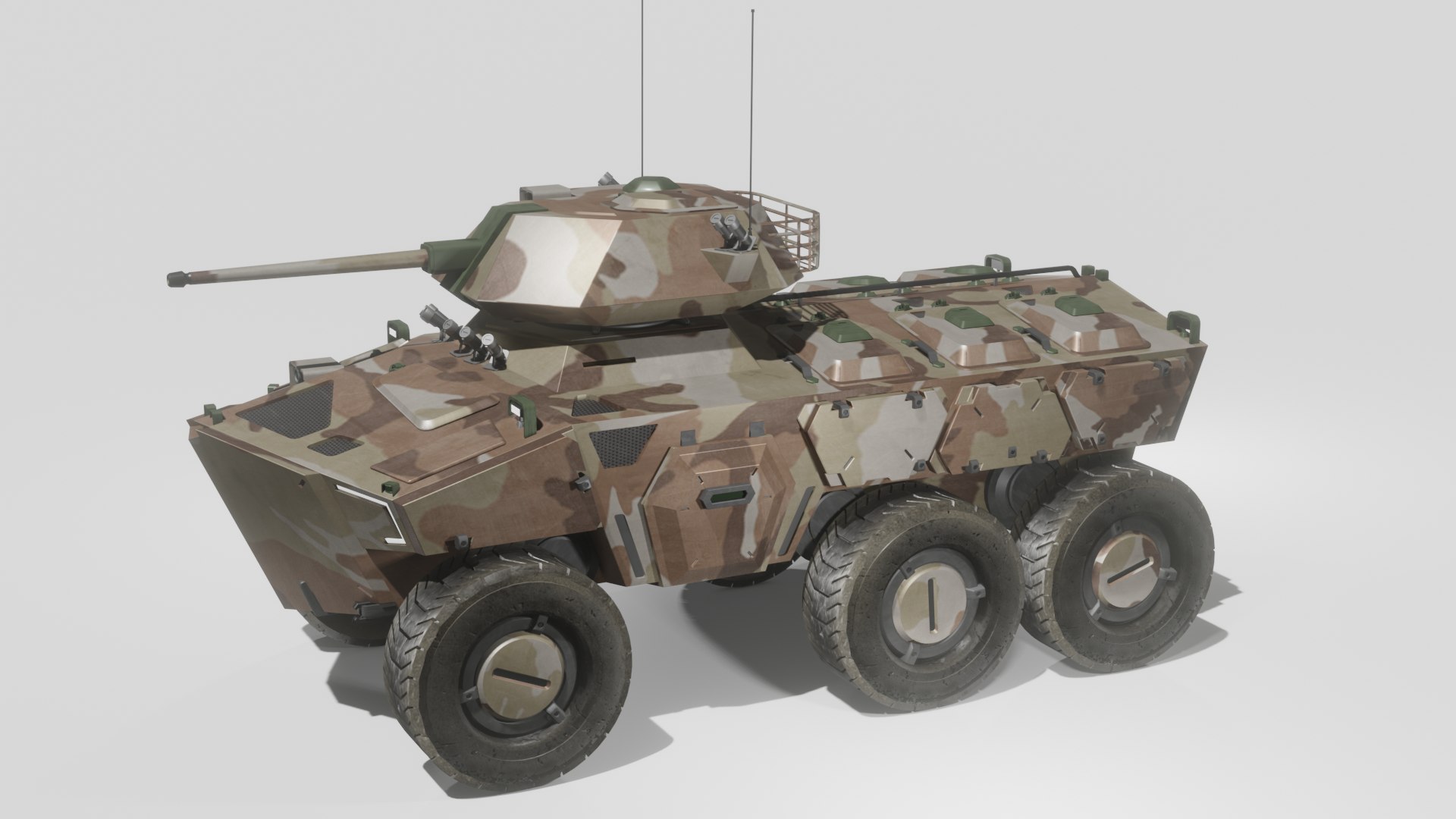 Sci-fi APC desert camouflage model - TurboSquid 2125322