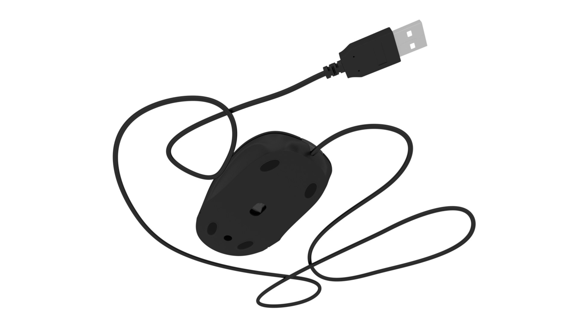 Wired Mouse 3D Model - TurboSquid 1425047