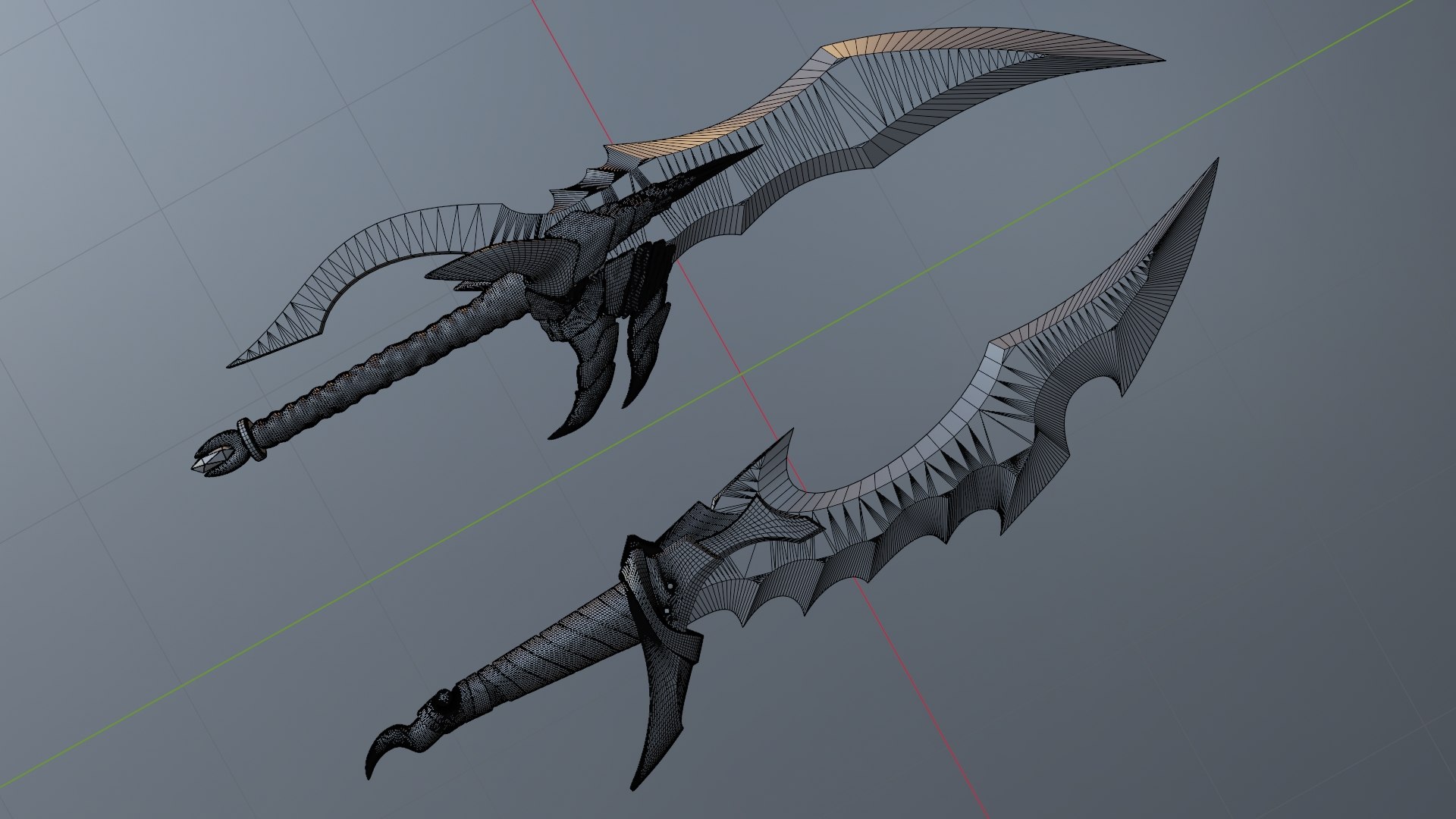 3D Knight Slayer And Kasakas Fang - TurboSquid 2218703