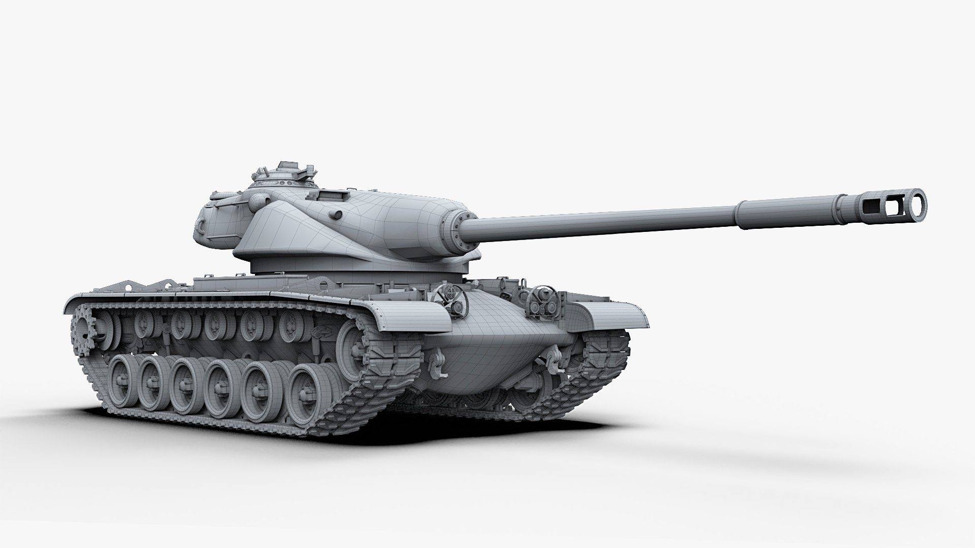 3D model t54e1 tank - TurboSquid 1561555