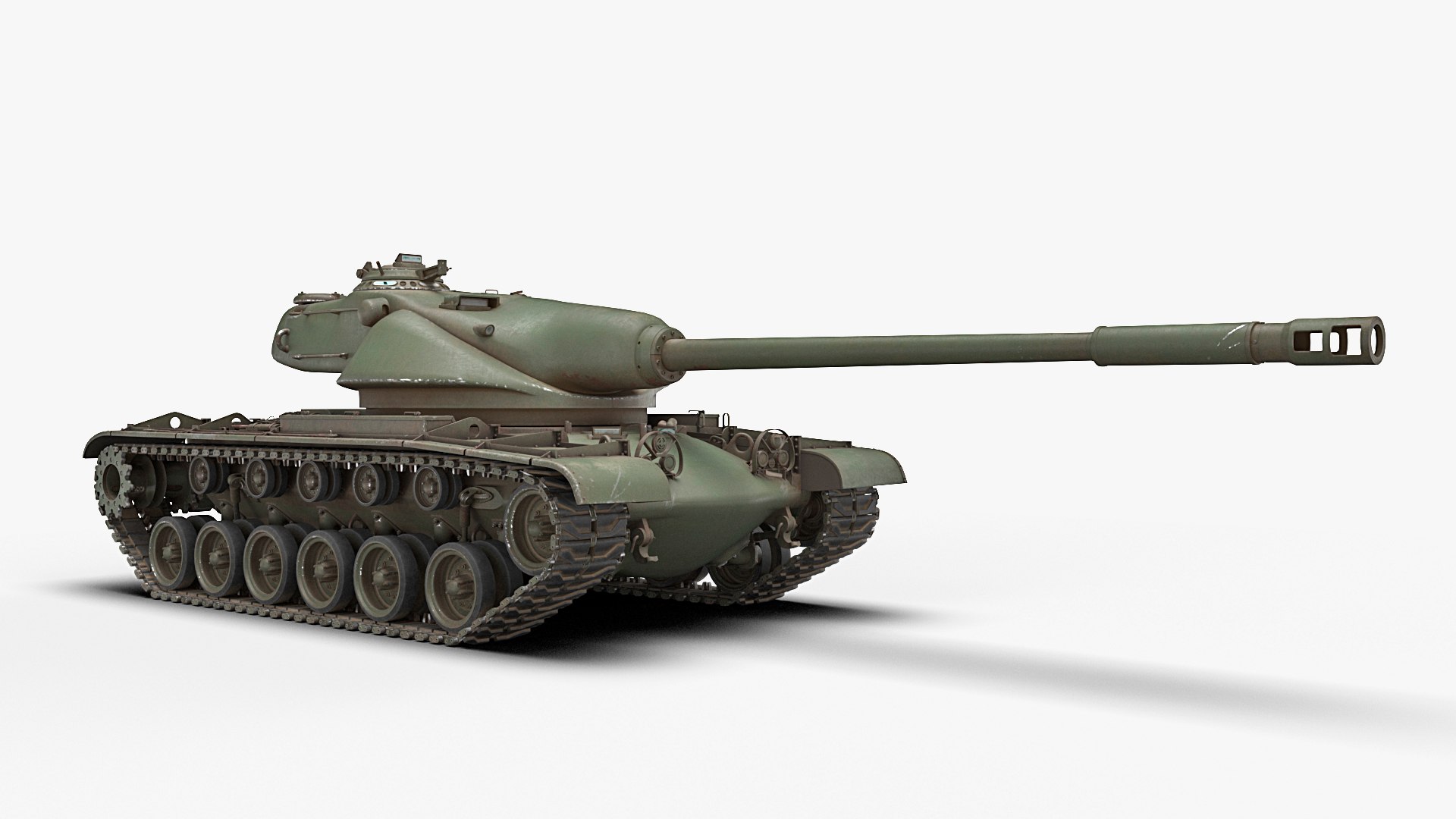 3D model t54e1 tank - TurboSquid 1561555