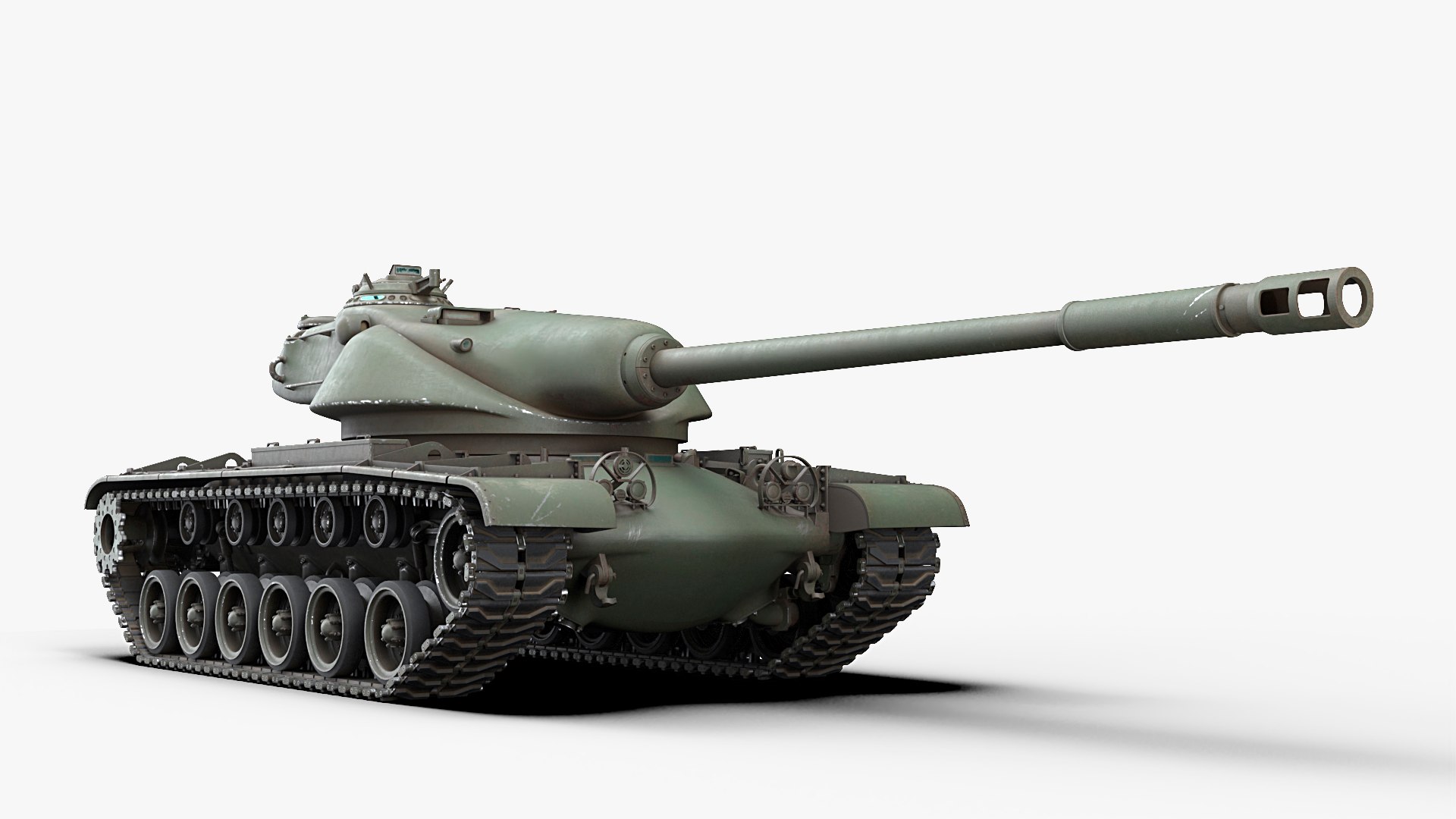 3D model t54e1 tank - TurboSquid 1561555