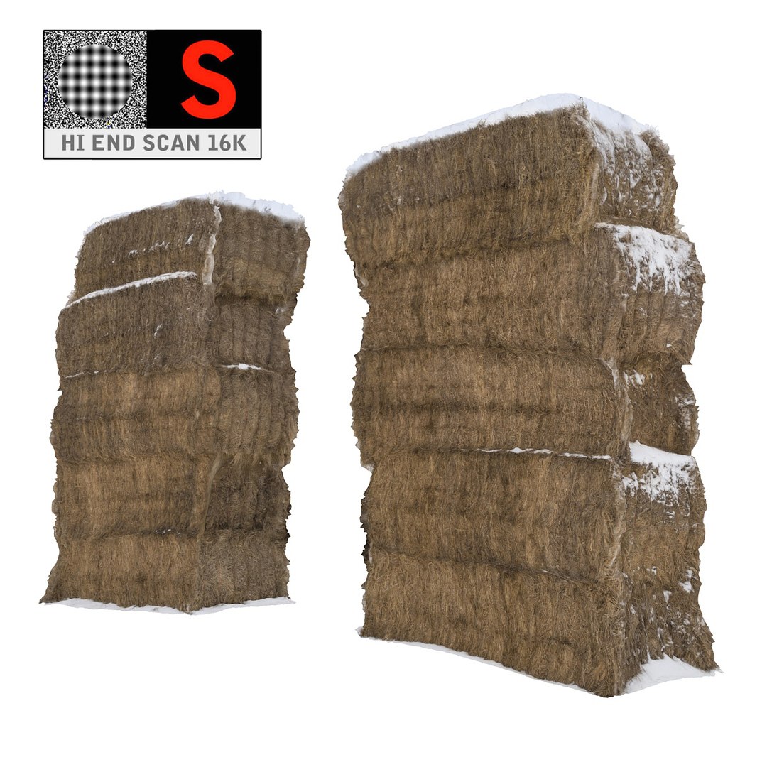 Sheaf Hay 16k 3d Obj