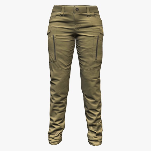 3D Women Tactical Cargo Pants model - TurboSquid 1962249