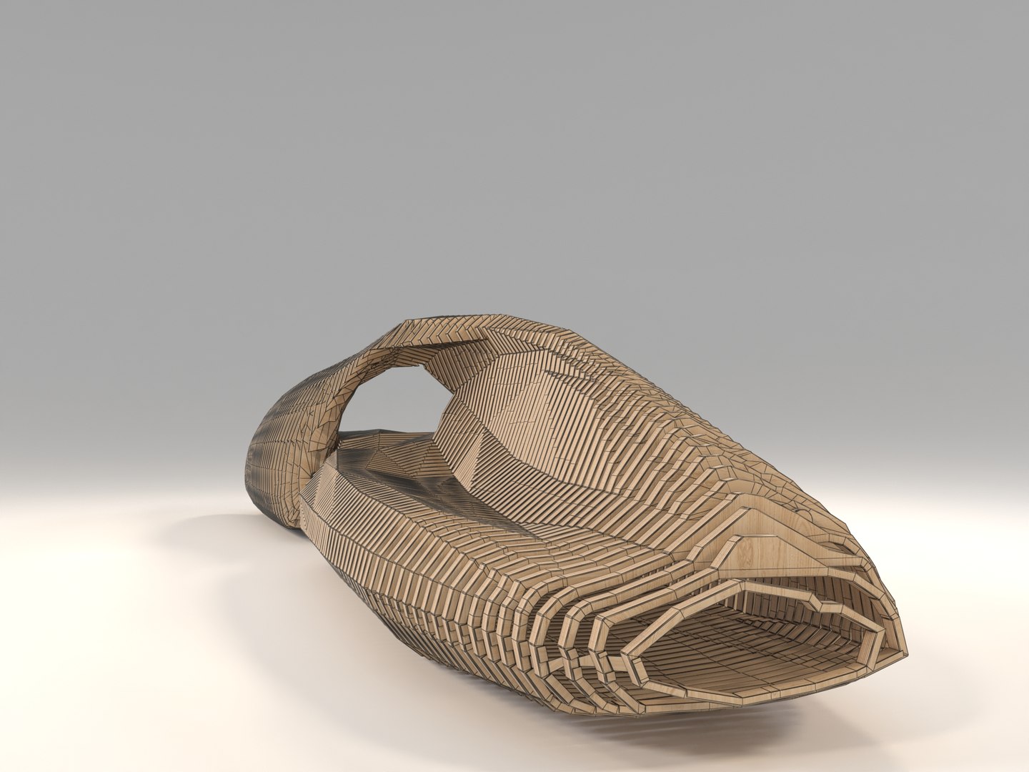 Wooden Parametric Bench Snakes 3D Model - TurboSquid 1592944