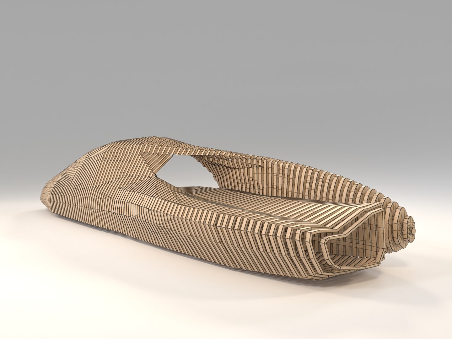 Wooden Parametric Bench Snakes 3D Model - TurboSquid 1592944