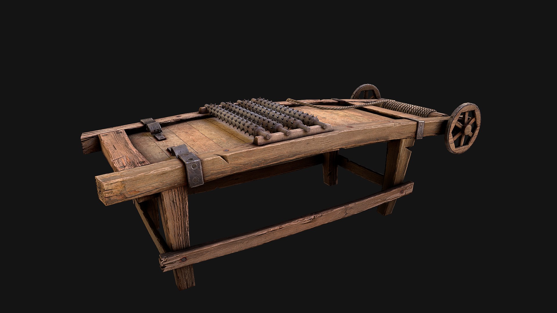 3D Medieval Rack Torture - TurboSquid 1989933
