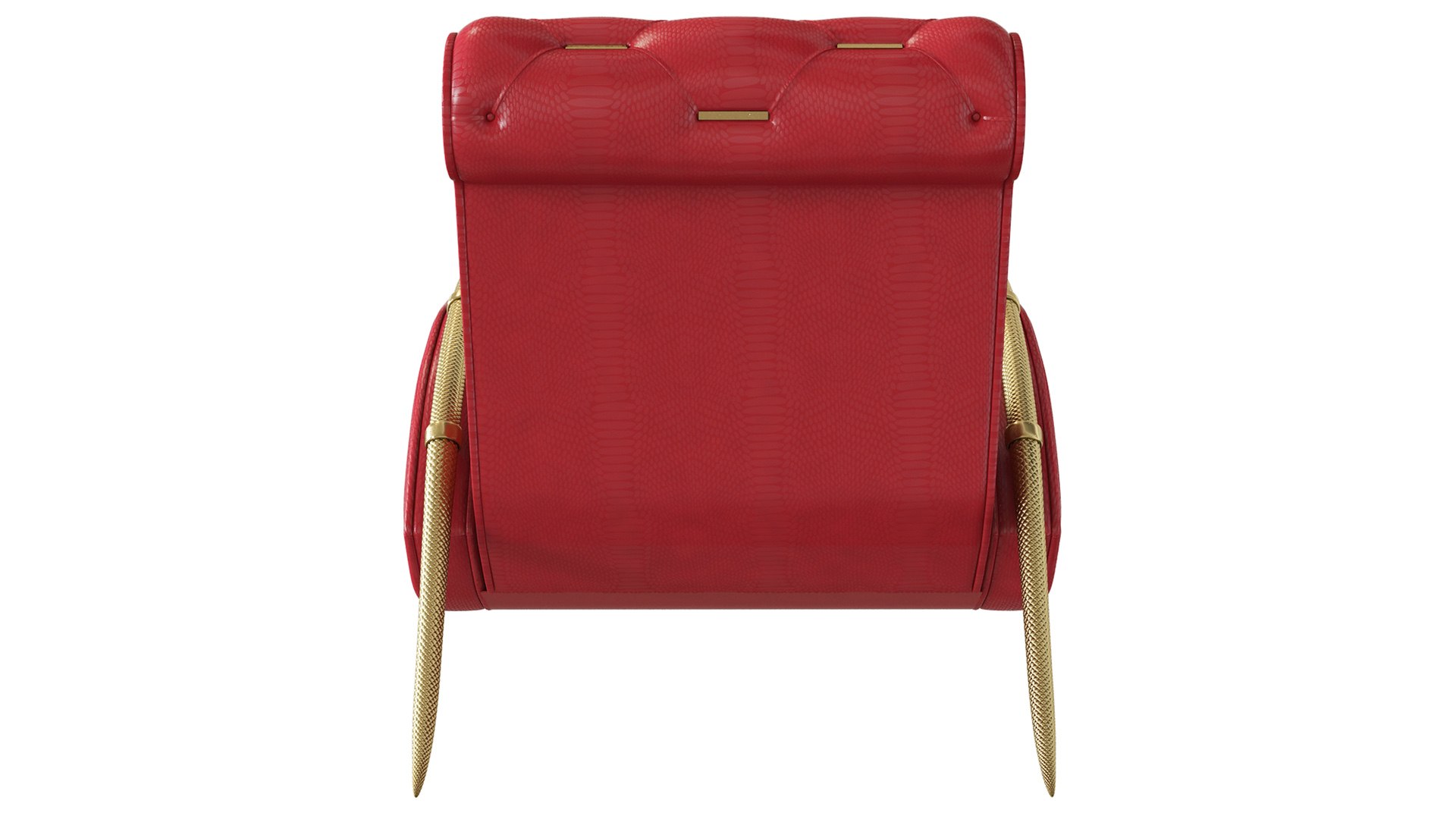 ROBERTO CAVALLI Snake Armchair Red Model - TurboSquid 1986766