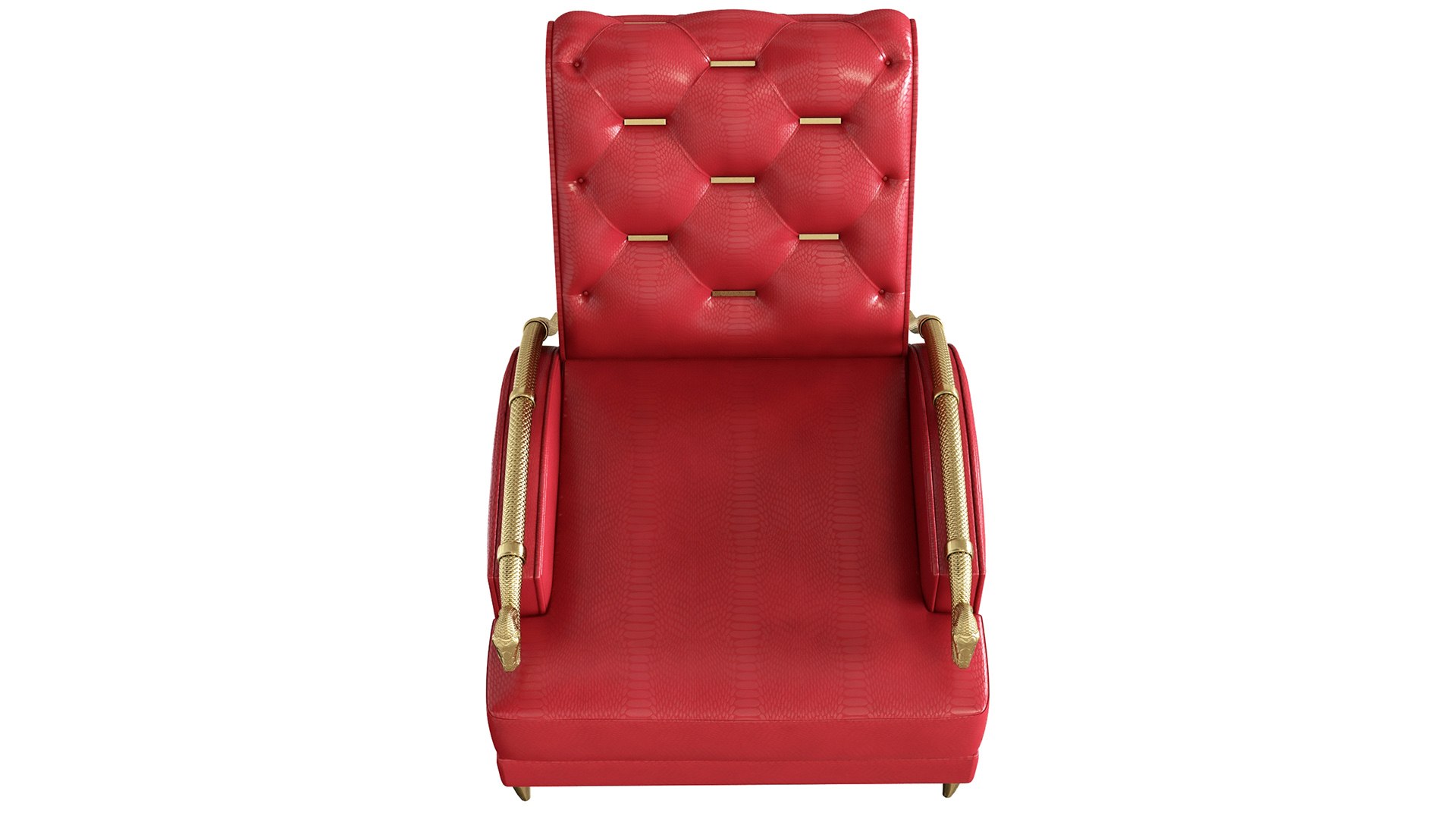 ROBERTO CAVALLI Snake Armchair Red Model - TurboSquid 1986766