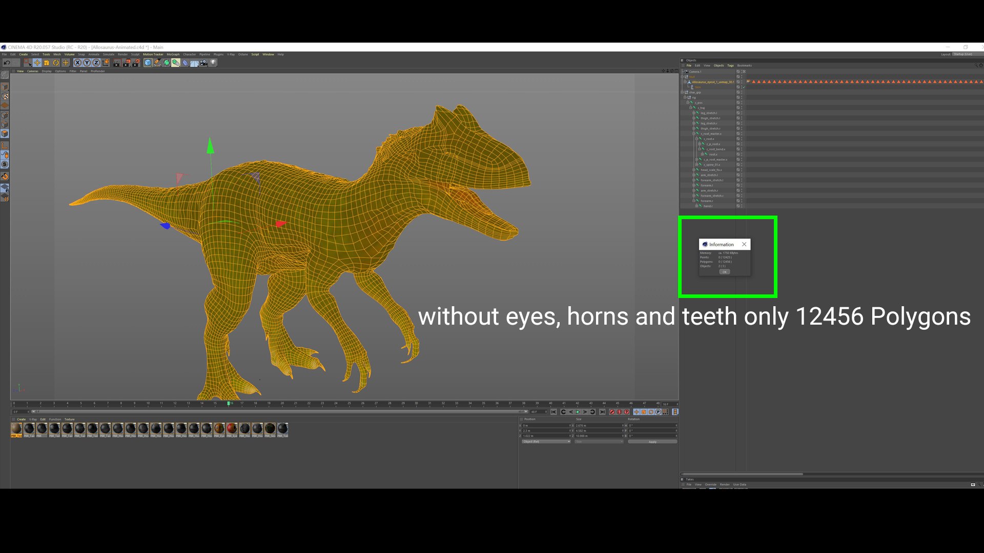 Allosaurus Animated 3D Model 3D Model - TurboSquid 2016777