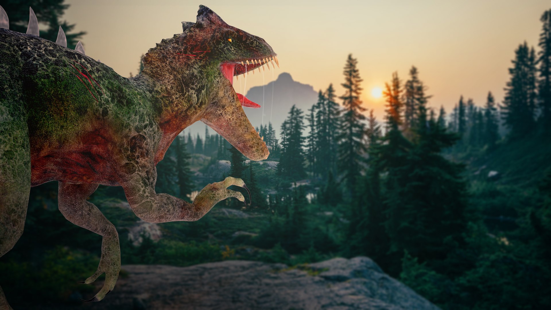 Allosaurus Animated 3D Model 3D Model - TurboSquid 2016777