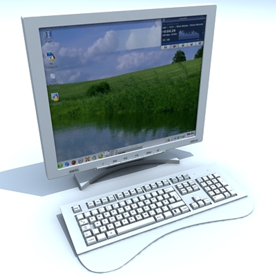 Monitor Keyboard 3d Max