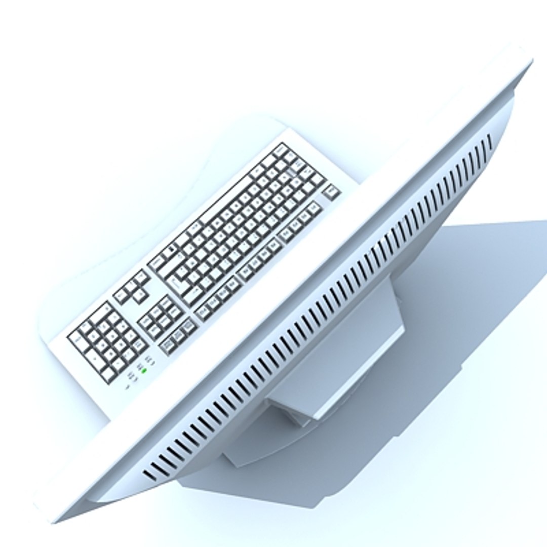 Monitor Keyboard 3d Max