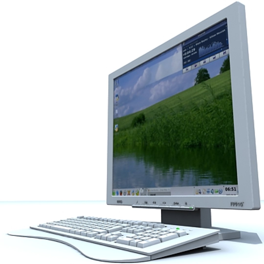 Monitor Keyboard 3d Max