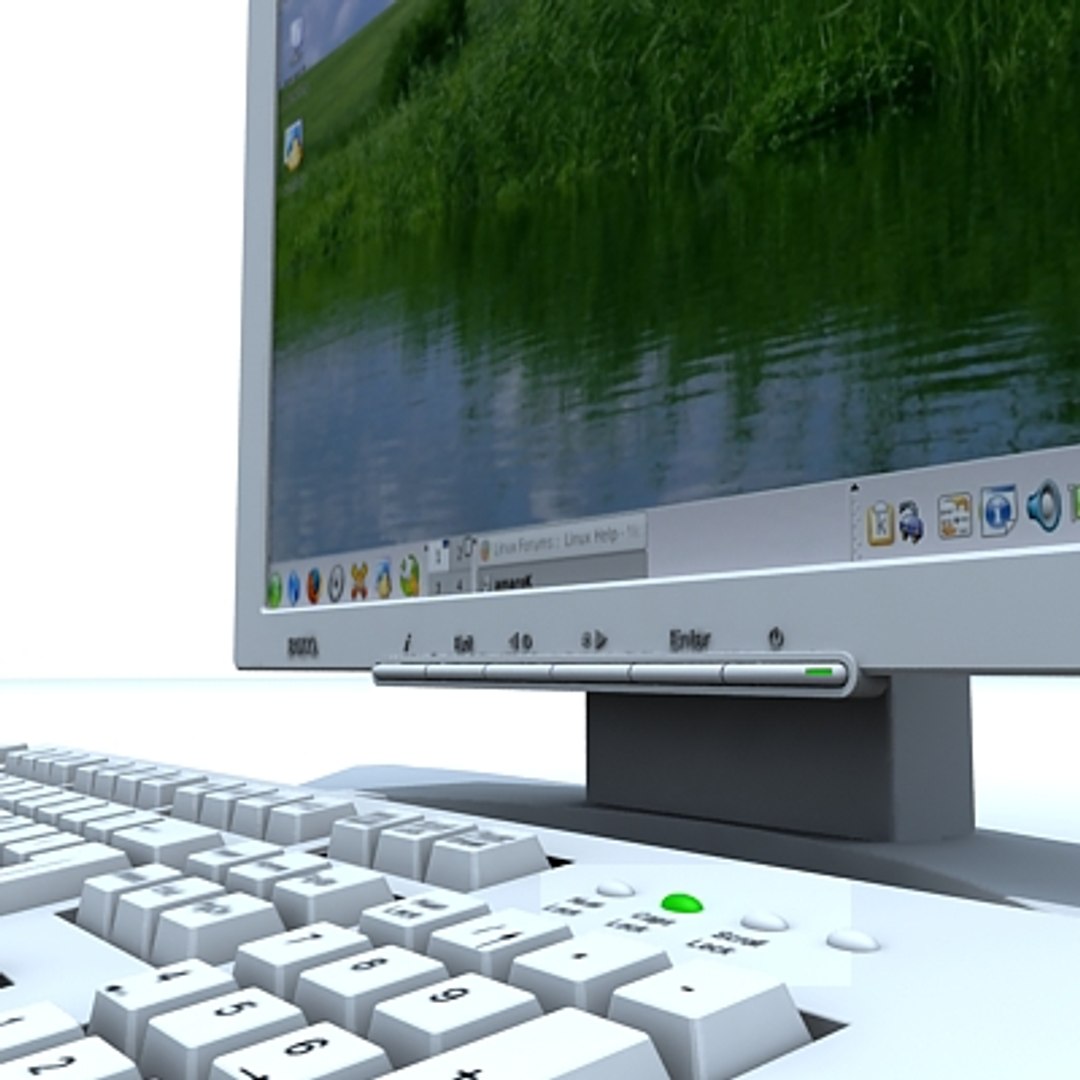 Monitor Keyboard 3d Max