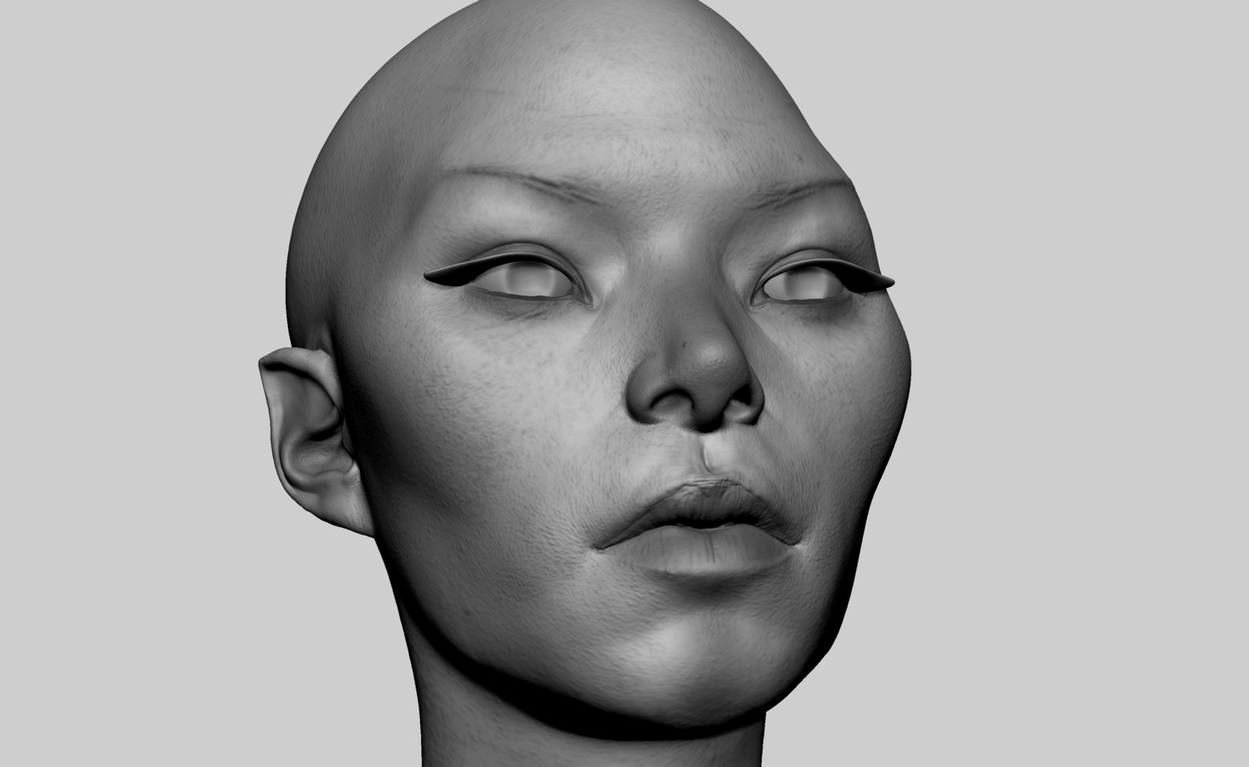 Female head anatomy 3D model - TurboSquid 1591203