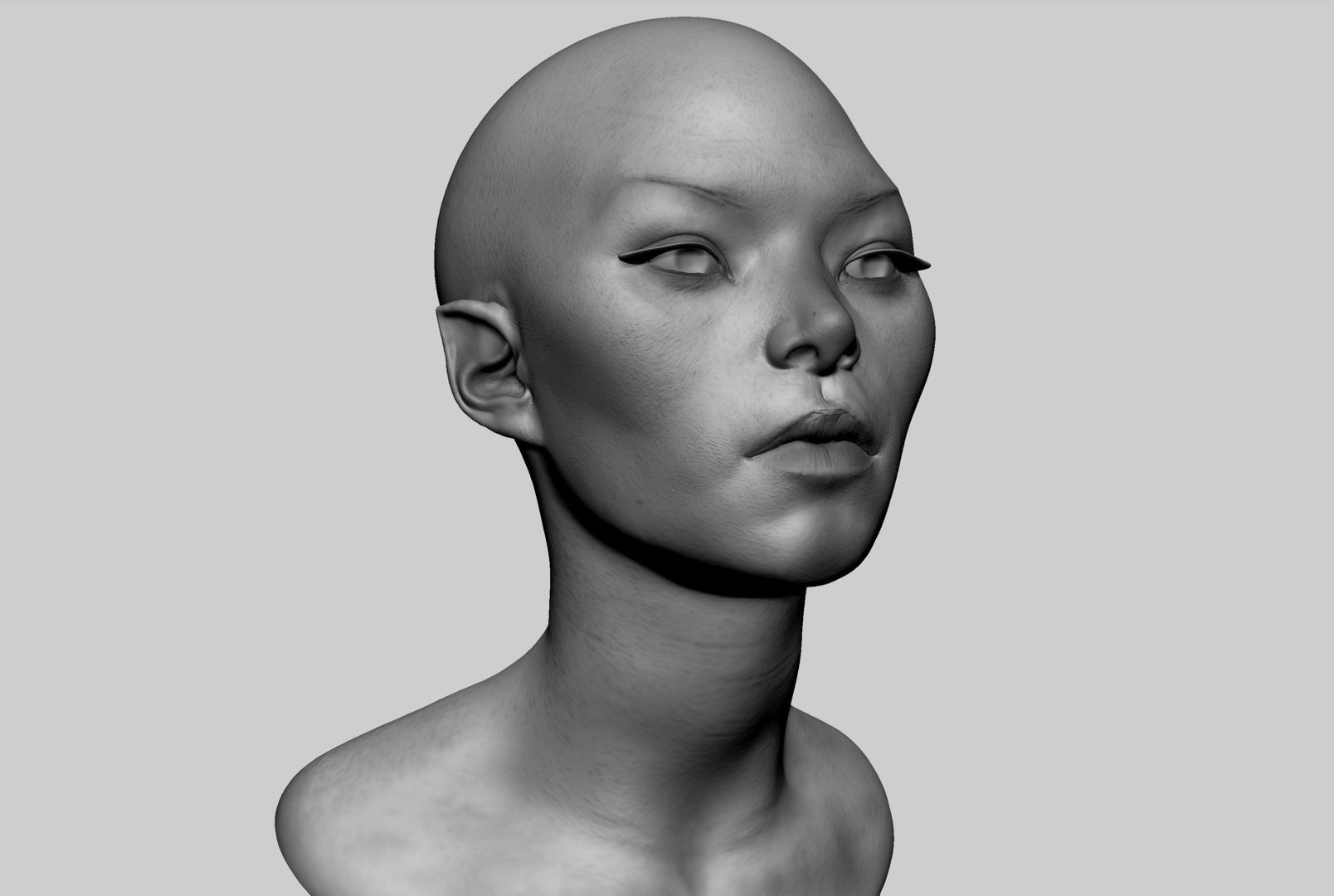 Female head anatomy 3D model - TurboSquid 1591203