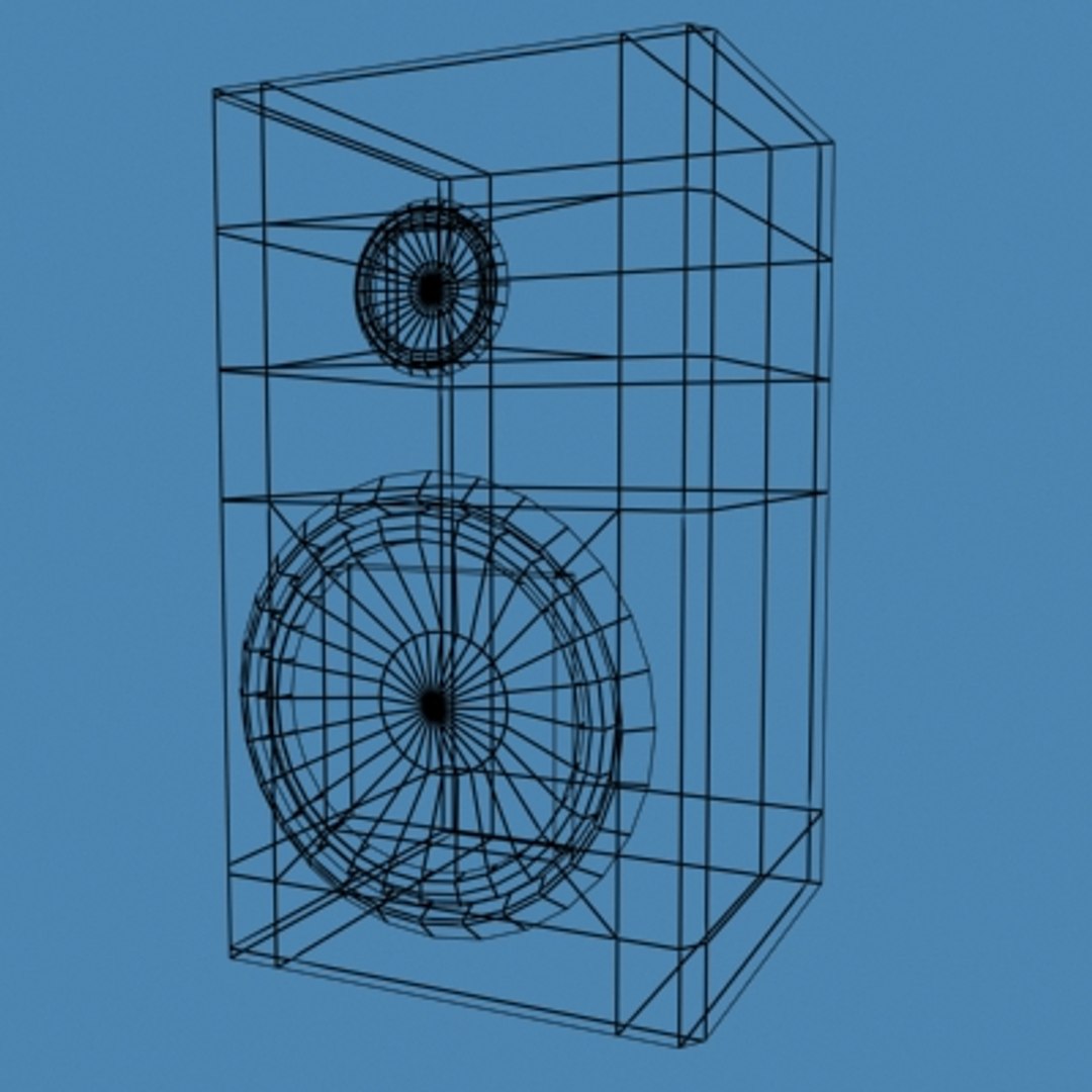 3d Loudspeaker Stereo Model