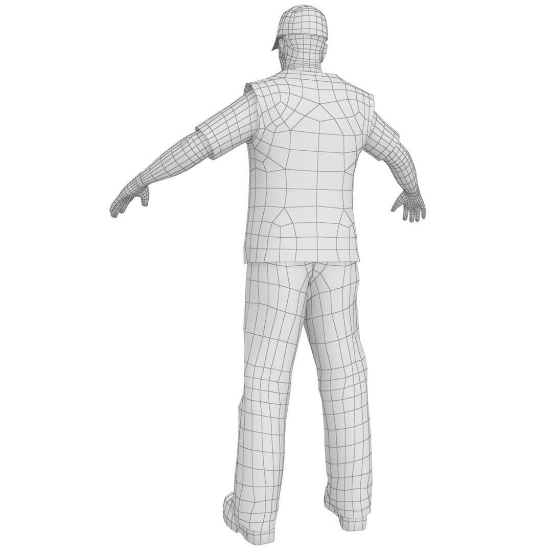 Character worker person 3D model - TurboSquid 1305186