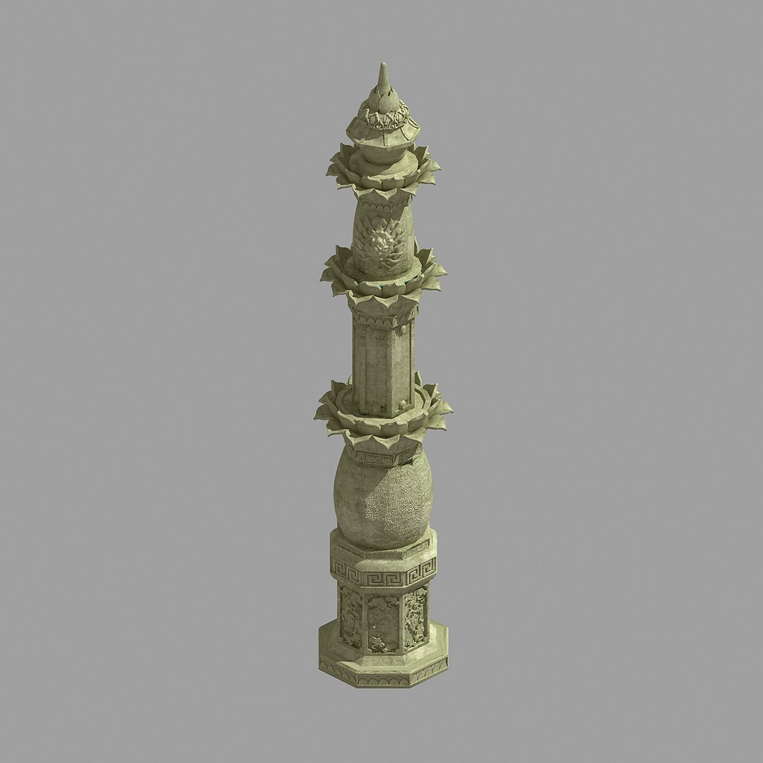 3D Decorative Stone Sculpture - - TurboSquid 1448136
