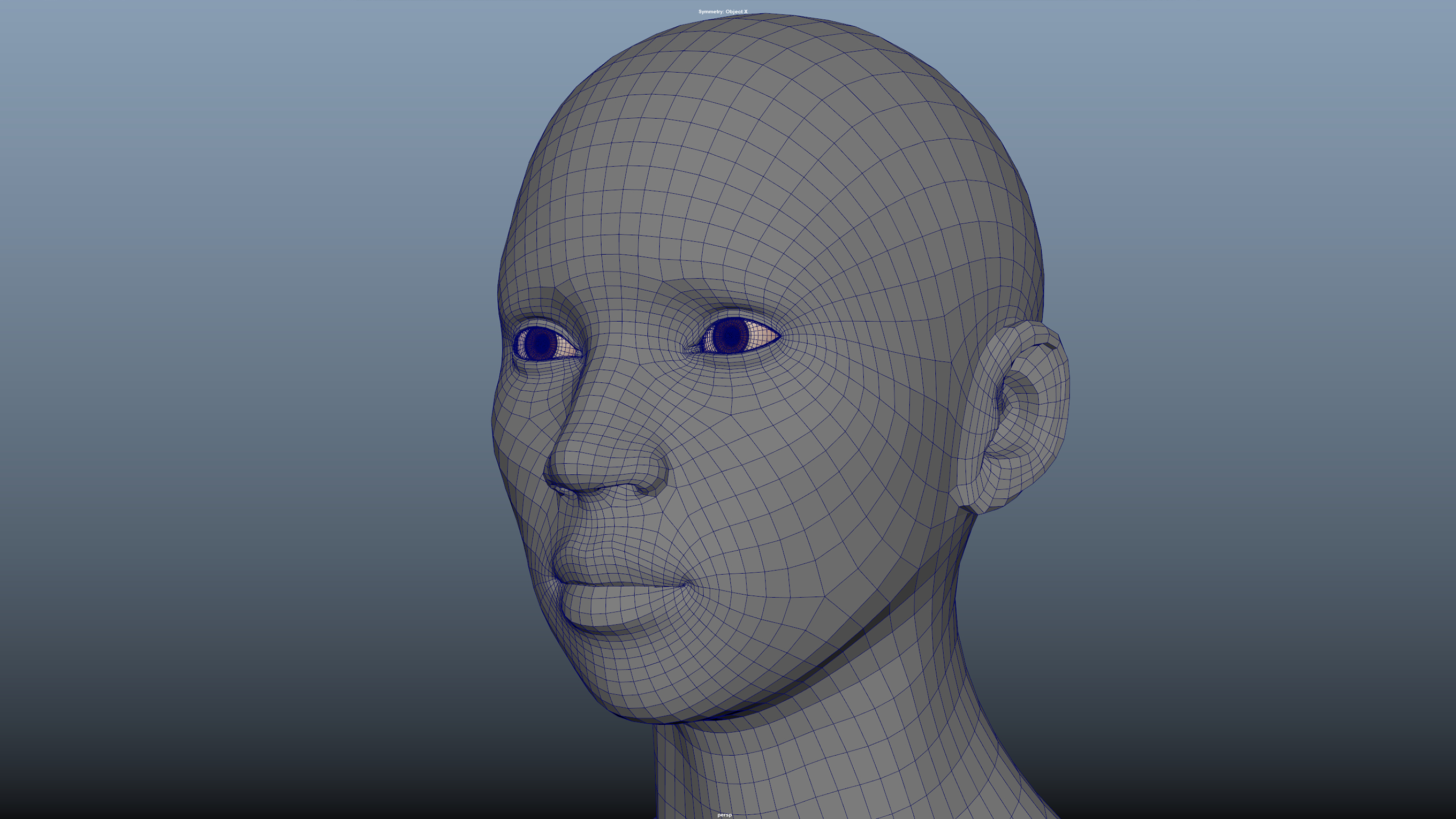 3D female character rig face model - TurboSquid 1409313