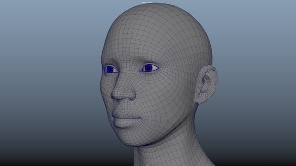 3D female character rig face model - TurboSquid 1409313