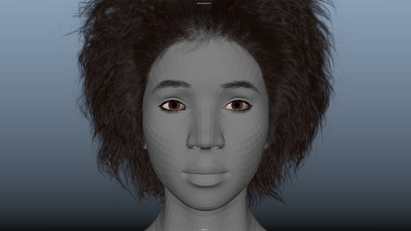 3D female character rig face model - TurboSquid 1409313