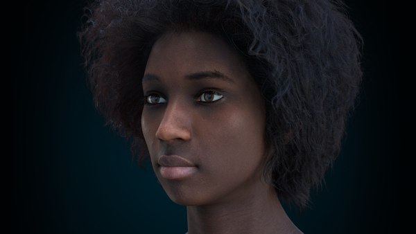 3D female character rig face model - TurboSquid 1409313