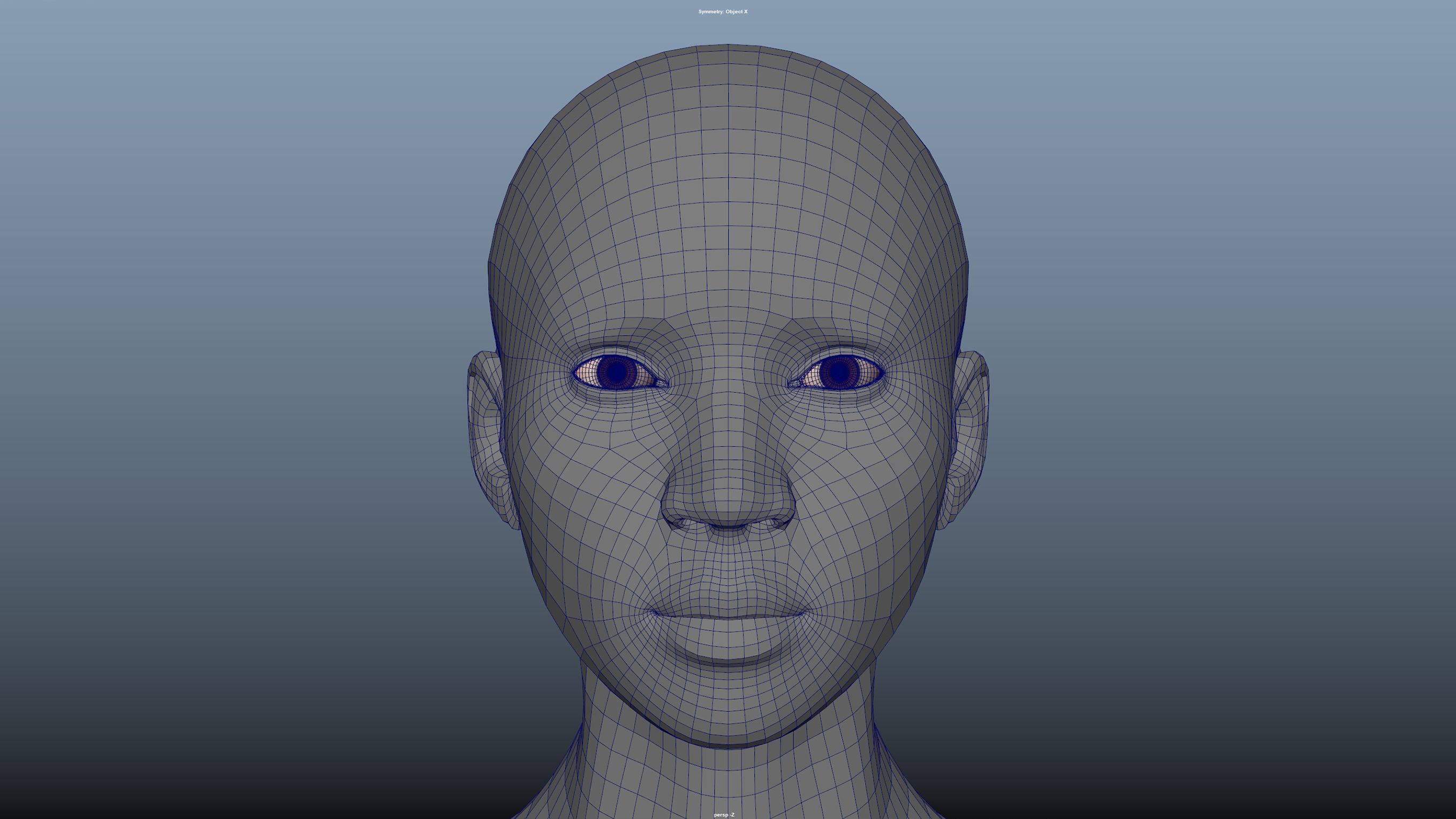 3D female character rig face model - TurboSquid 1409313
