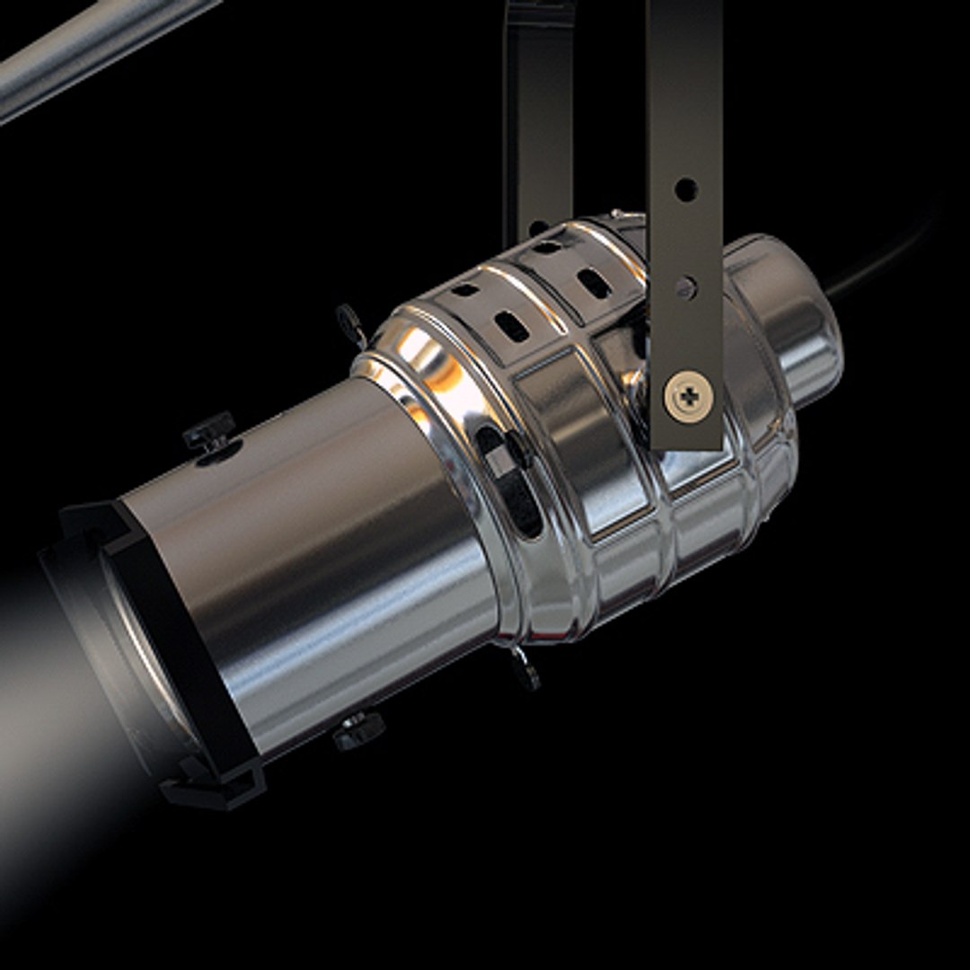 3d Theatre Stage Light Spotlight Model