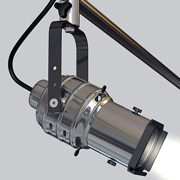 3d theatre stage light spotlight model