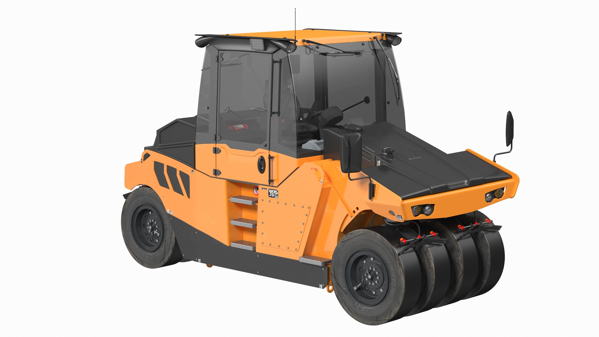 3D Pneumatic Tyred Road Roller Model - TurboSquid 1642363