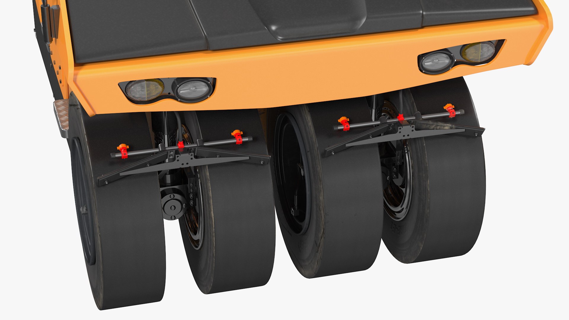 3D pneumatic tyred road roller model - TurboSquid 1642363