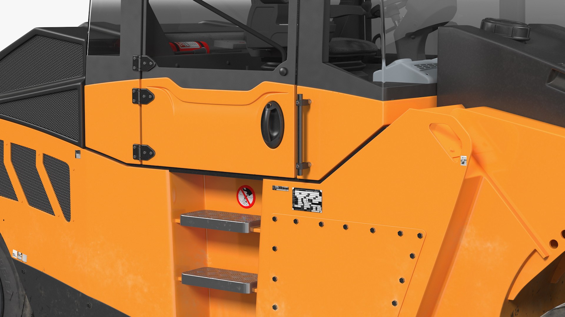 3D pneumatic tyred road roller model - TurboSquid 1642363