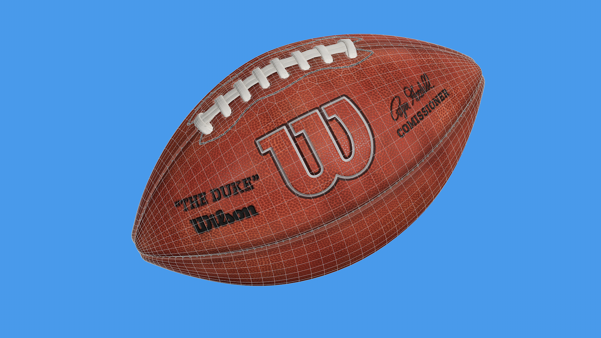 American Football Ball Wilson 8K 3D Model - TurboSquid 2105885