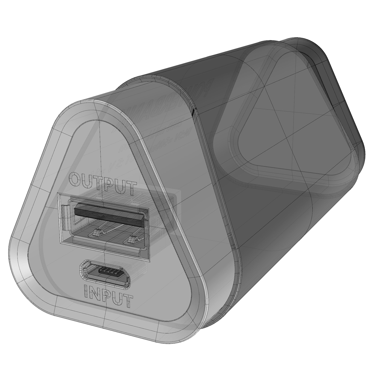 3d model of powerbank power bank