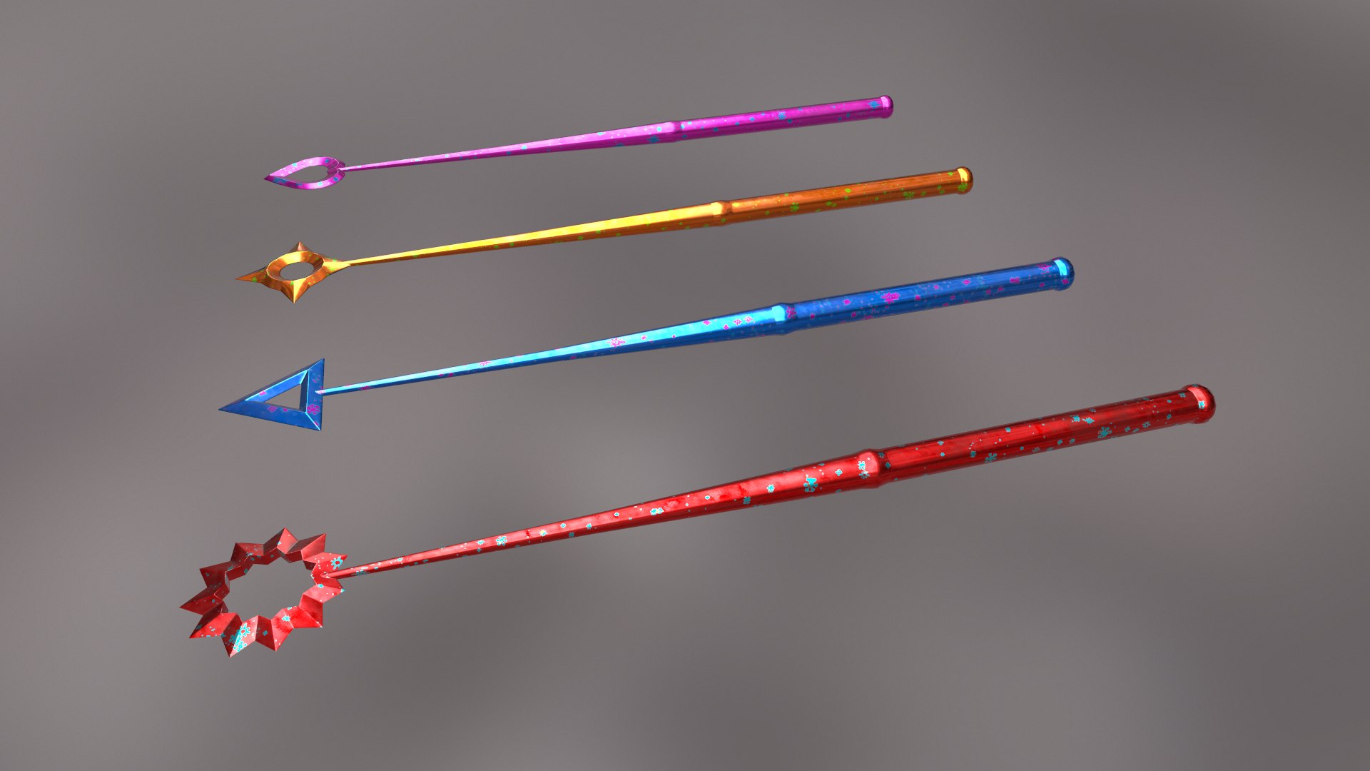 3D Model Magic Wands - TurboSquid 1885432