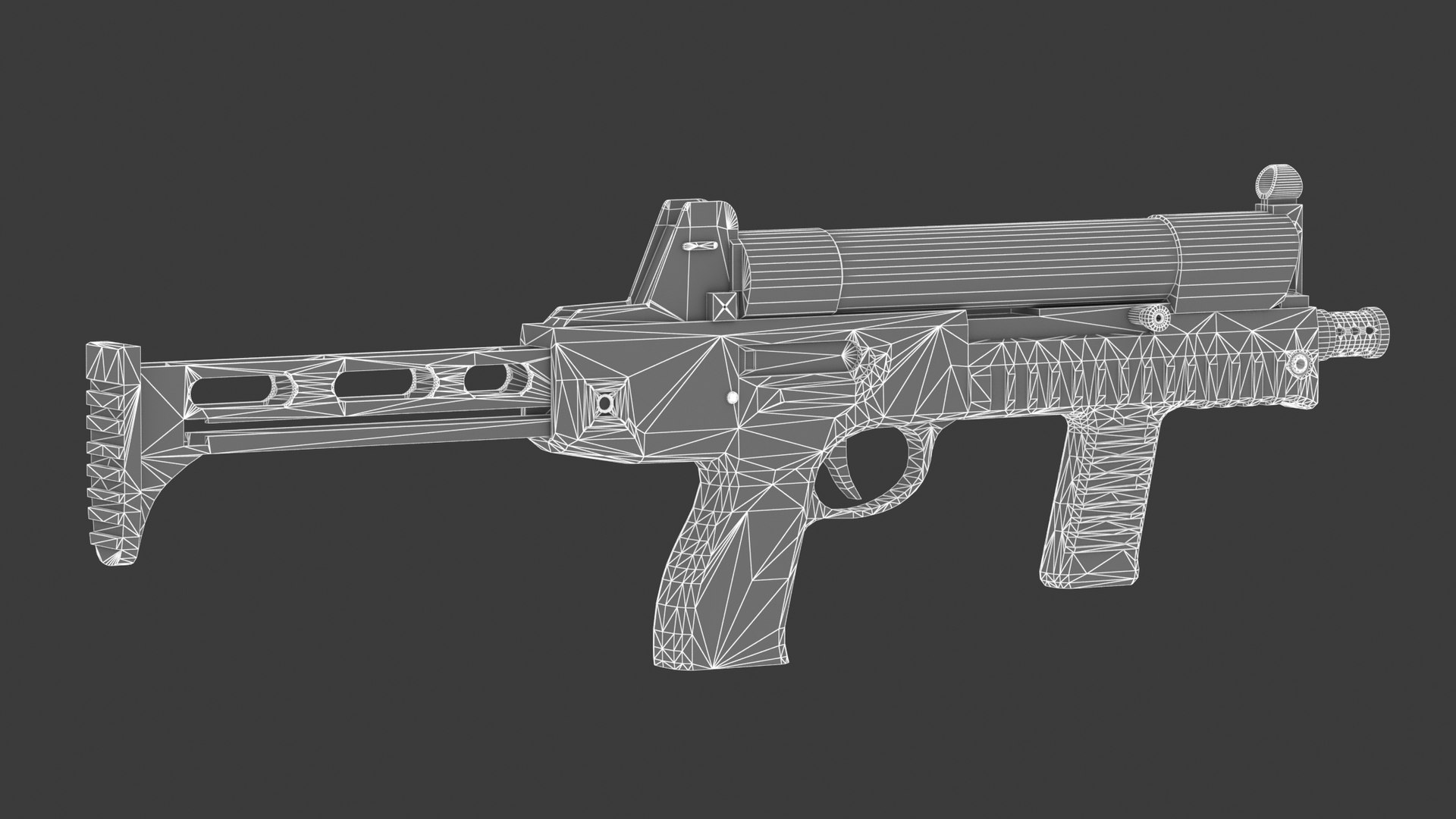 CF 05 Submachine Gun Low Poly PBR Realistic 3D - TurboSquid 1992027