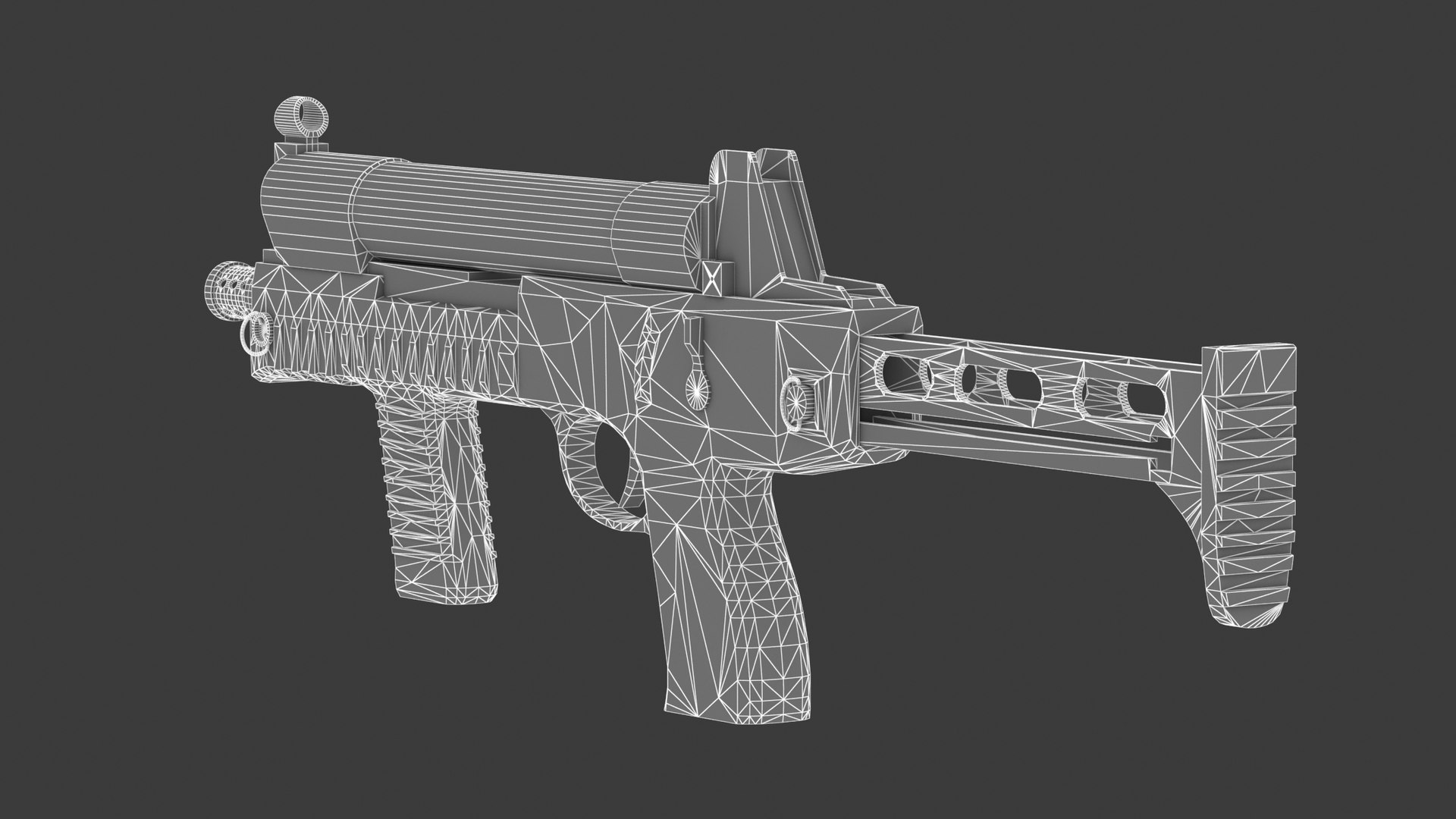 CF 05 Submachine Gun Low Poly PBR Realistic 3D - TurboSquid 1992027