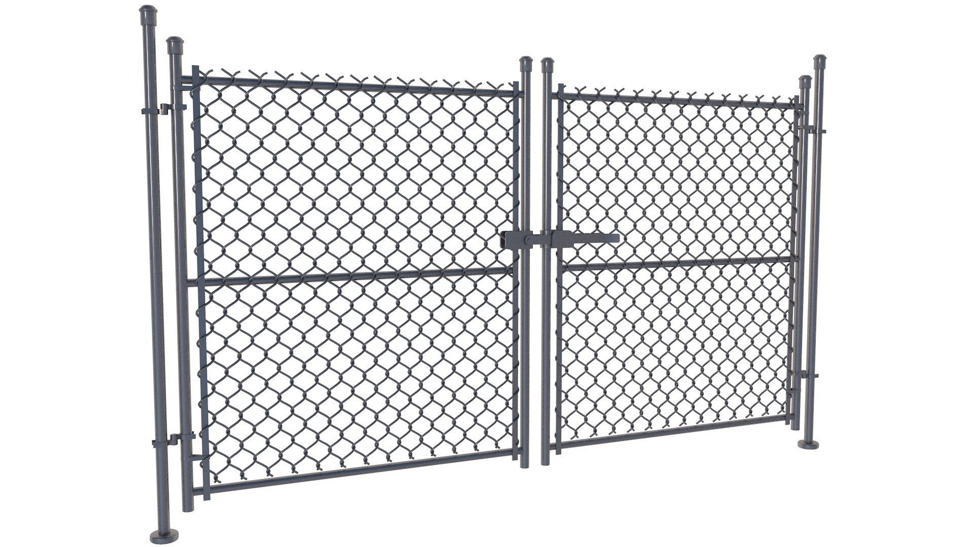 3D Chain Link Gate Model - TurboSquid 1749224