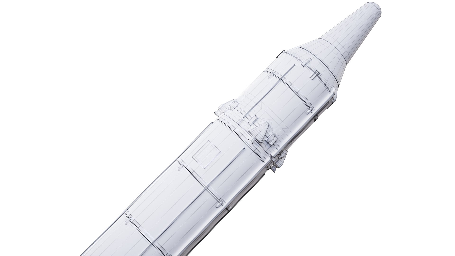 UR-100 Soviet Ballistic Missile Model - TurboSquid 1988037