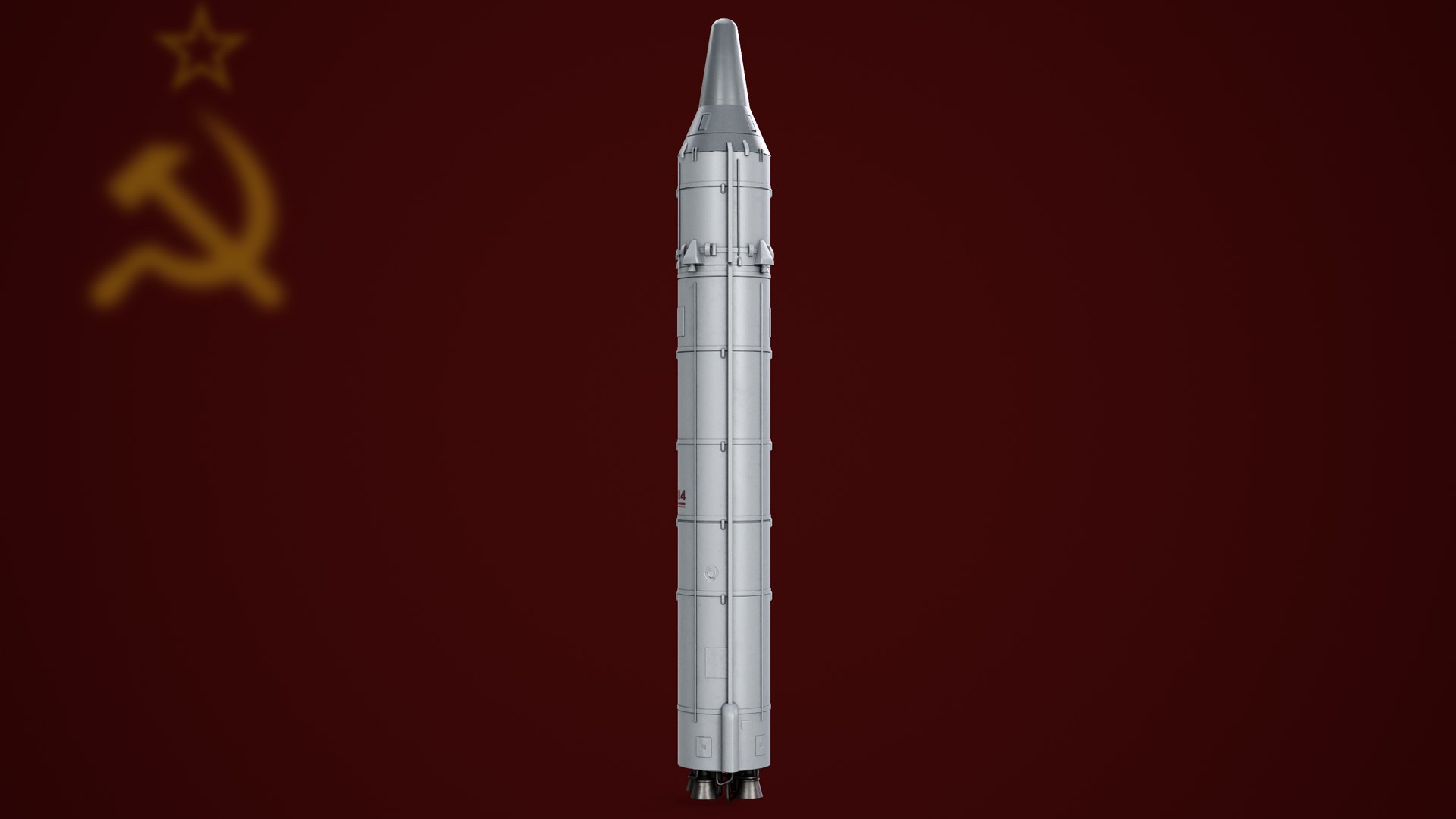 UR-100 Soviet Ballistic Missile Model - TurboSquid 1988037