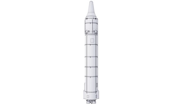 UR-100 Soviet Ballistic Missile model - TurboSquid 1988037