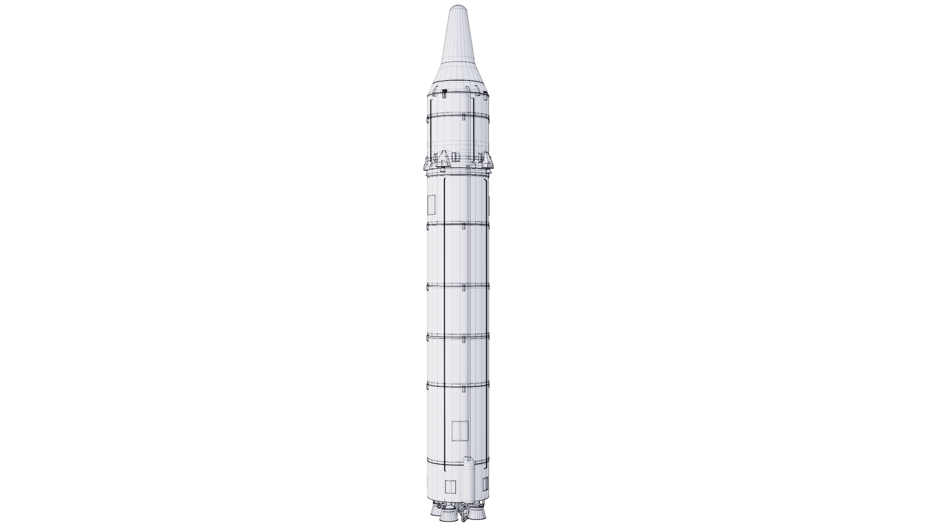 UR-100 Soviet Ballistic Missile model - TurboSquid 1988037