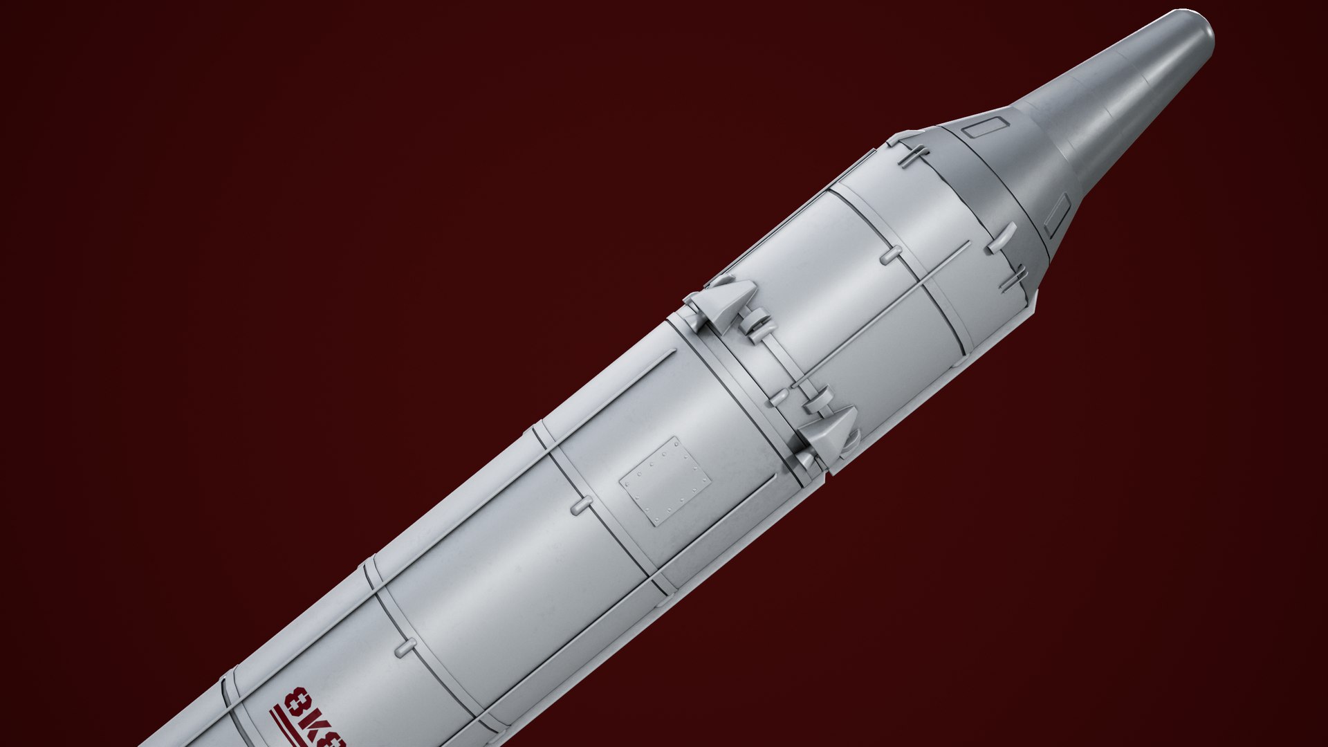 UR-100 Soviet Ballistic Missile Model - TurboSquid 1988037