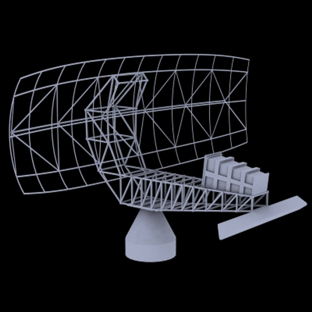Navy Sps-49 Radar 3d Model