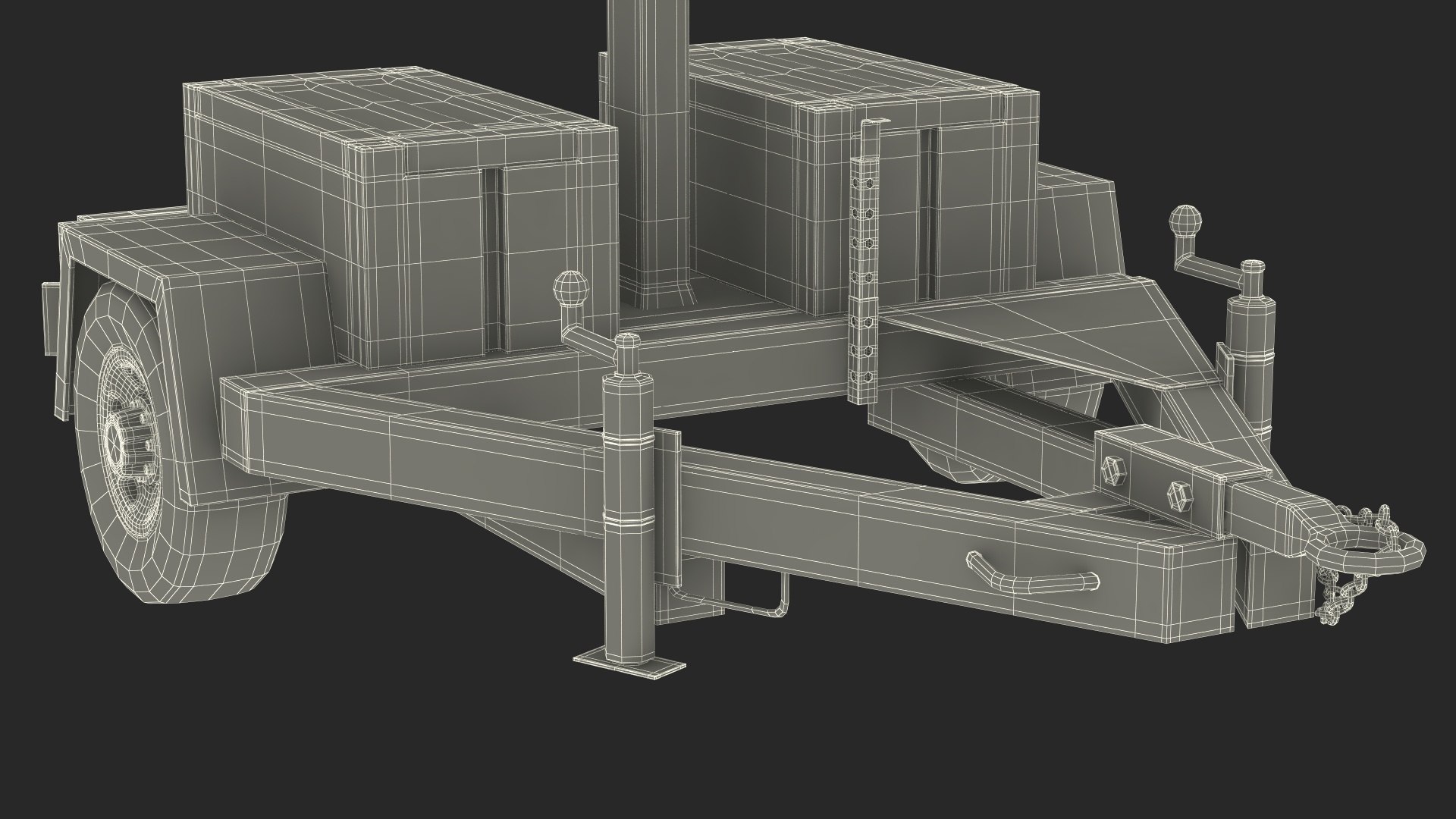 3D Electronic Traffic Message Sign Turned Off Model - TurboSquid 2099518