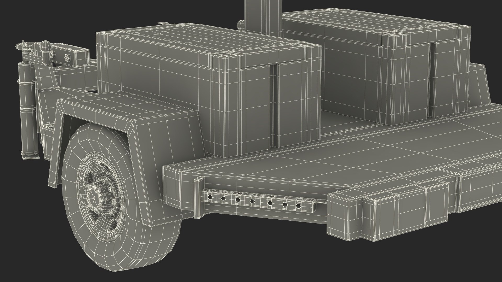 3D Electronic Traffic Message Sign Turned Off Model - TurboSquid 2099518