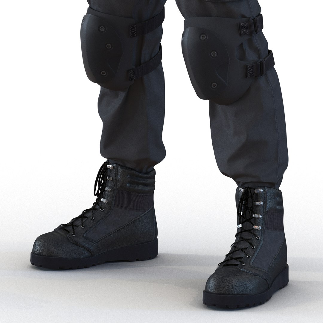 3d Model Swat Man Rigged